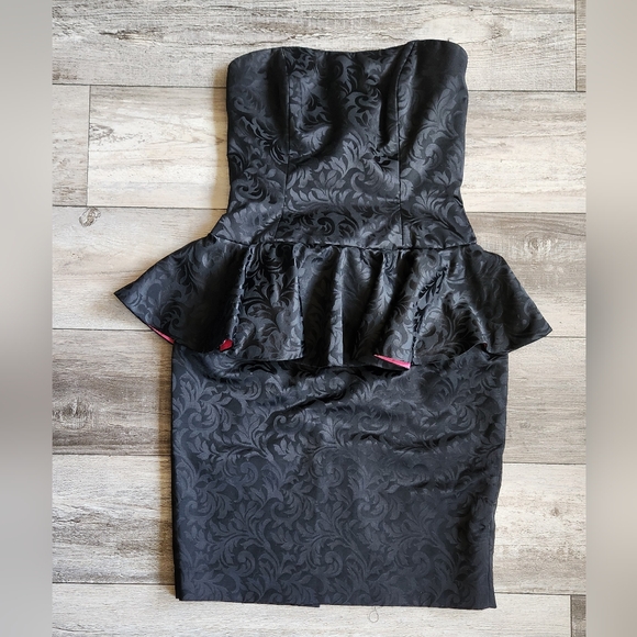 A.J. Bari | Dresses | Aj Bari Vintage Womens Strapless Ruffle Waist ...
